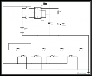 Electronic Code Lock Circuit Using 555 Timer IC » Projugaadu